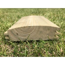 38x125 Tanalised Double T&G Redwood Loglap for Sheds